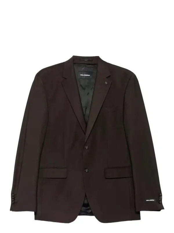 Karl Lagerfeld Buttonned Blazer - Brown