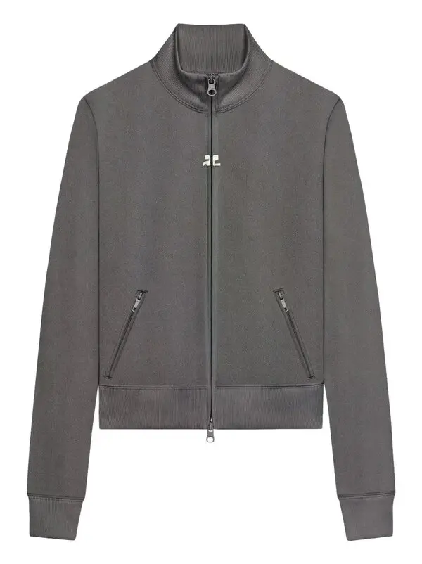 COURREGES Logo Zip Jacket - Grey