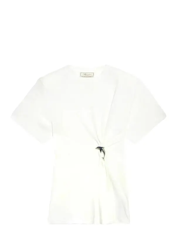 Blumarine Dolphin-detail T-shirt - White