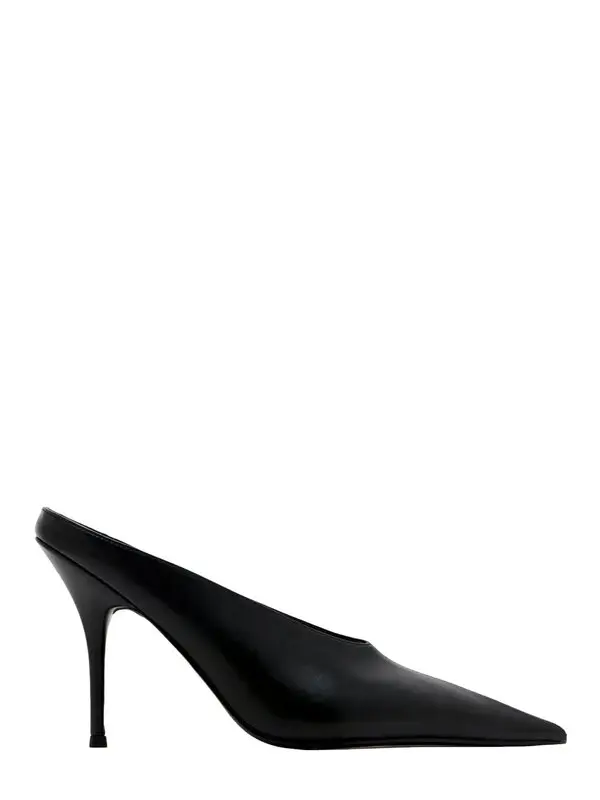 Femme La Xaden Pointed-toe Mules - Black