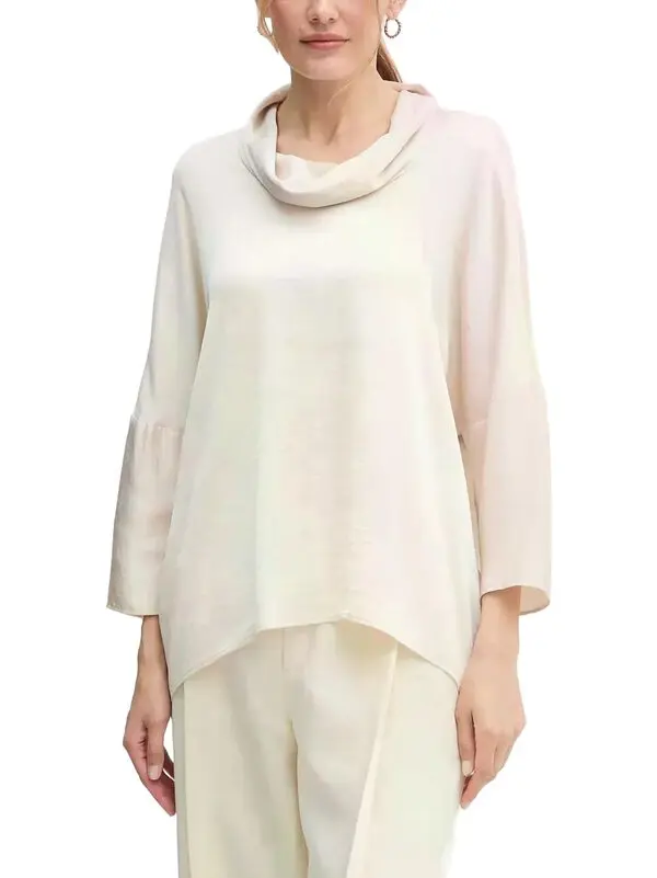 Joseph Ribkoff Cowl-neck Blouse - Neutrals