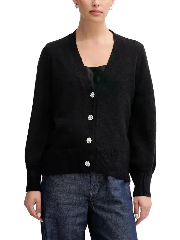 Joseph Ribkoff Flower-detail Cardigan - Black