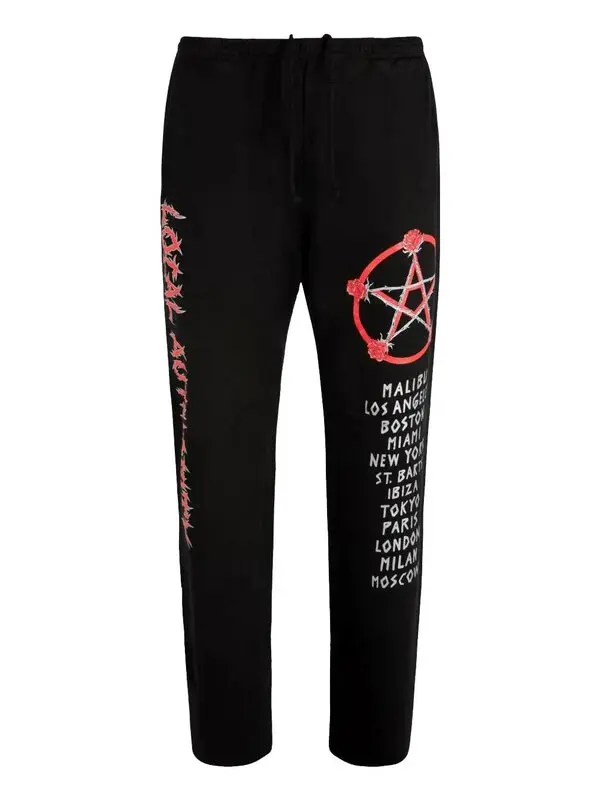 LOCAL AUTHORITY LA Graphic-print Track Pants - Black