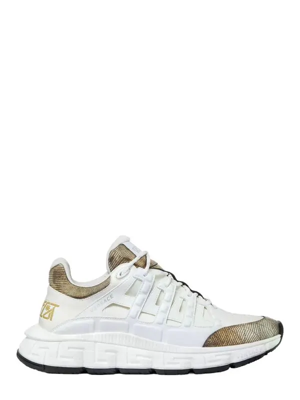 Versace Logo Lace-up Sneakers - White