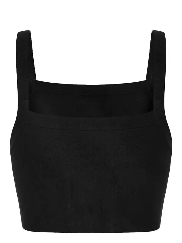 Balmain Button-detail Top - Black