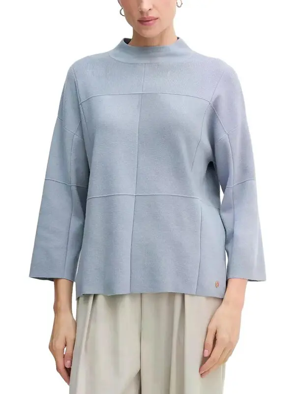 Joseph Ribkoff High-neck Sweater With Seam Details - Blue