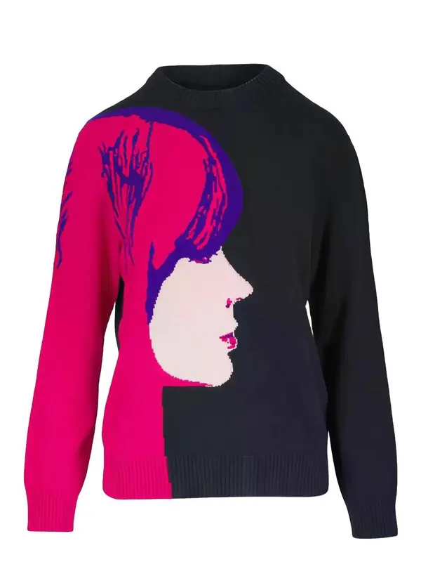 Akris Graphic-print Sweater - Blue