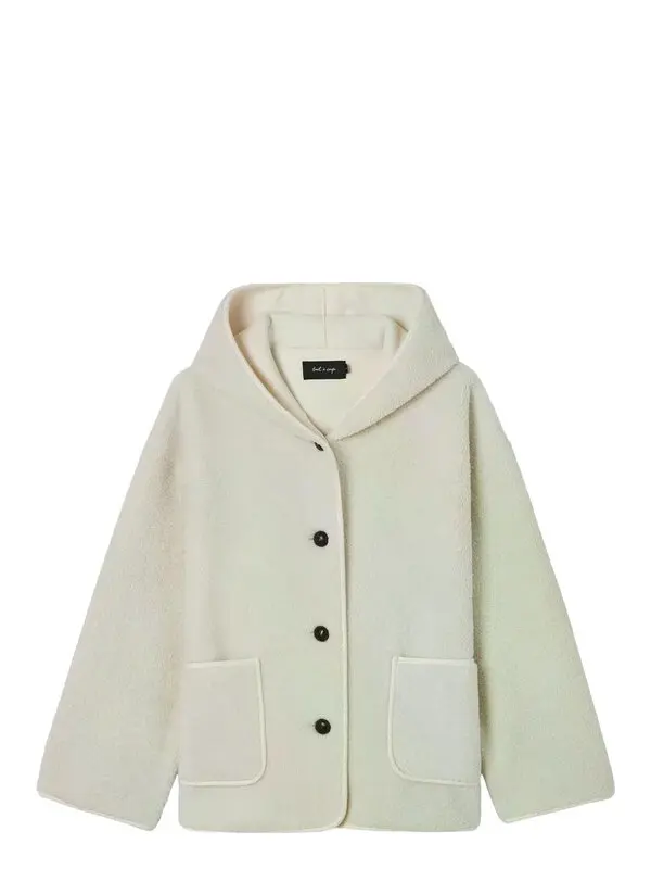 TOUT A COUP Hooded Pocket Jacket - Neutrals