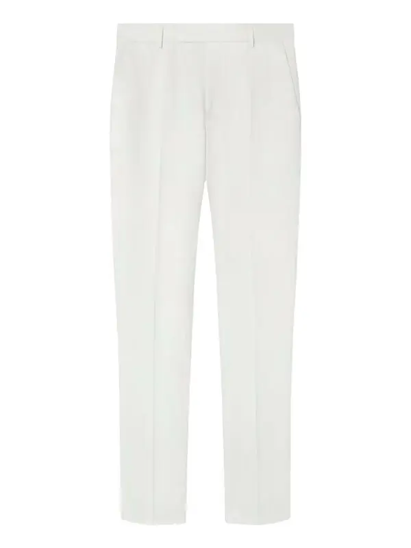 Versace Logo Patch Trousers - White