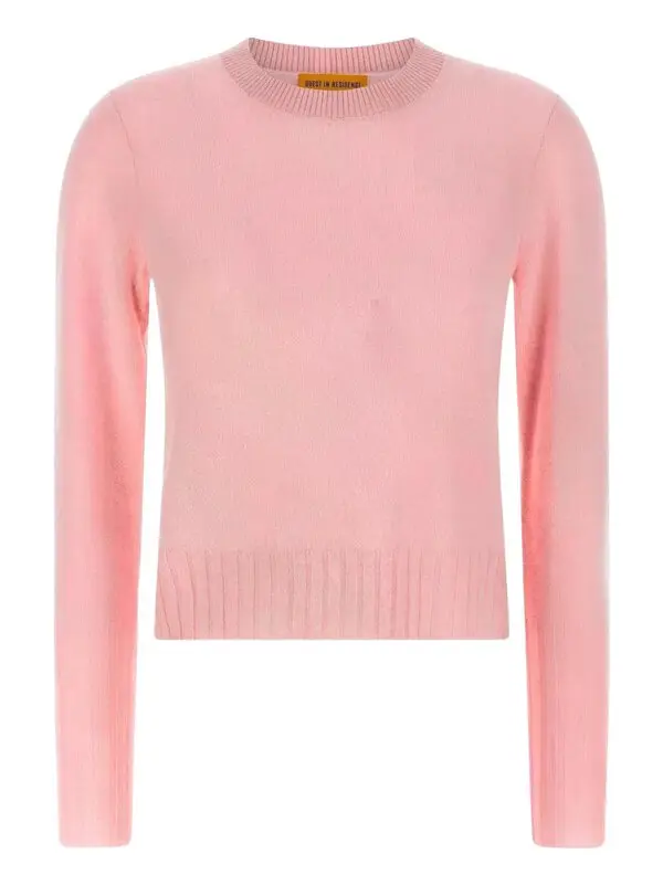 Guest In Residence Shrunken Crew-neck Sweater - Pink