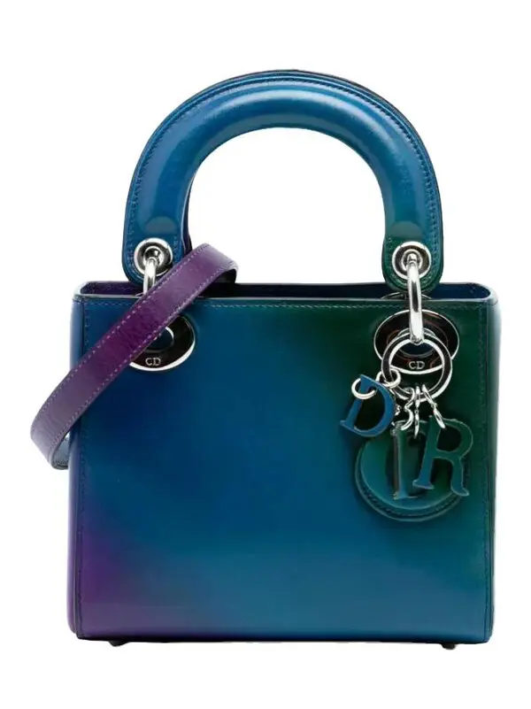 Dior 2013 Mini Ombre Calfskin Lady Satchel - Blue