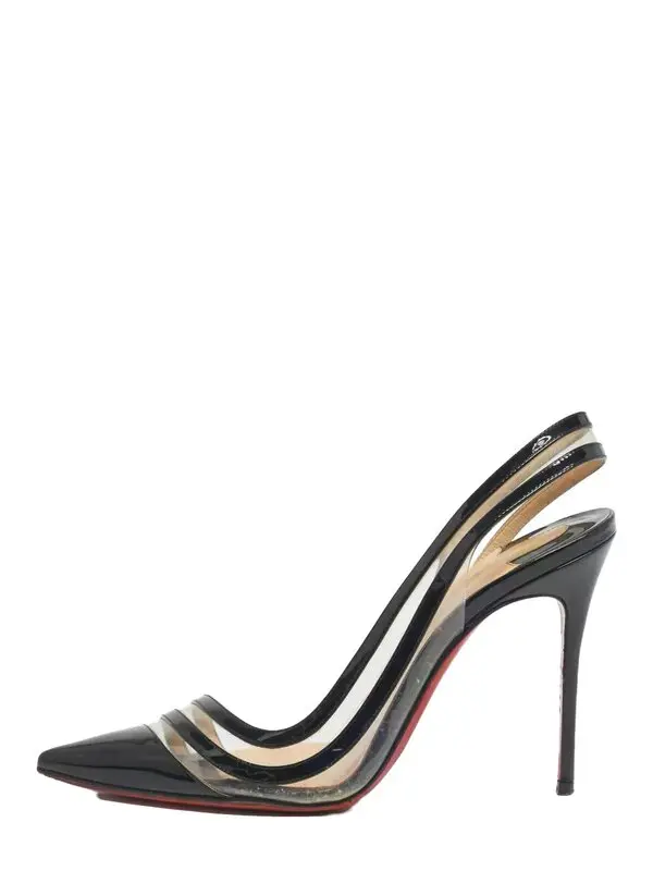CHRISTIAN LOUBOUTIN Paralili Patent Leather Court Shoes - Black