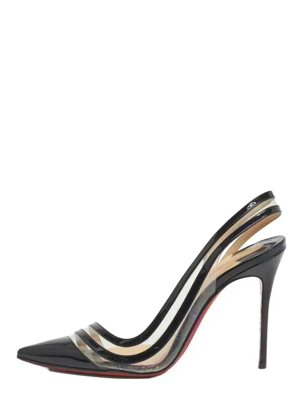CHRISTIAN LOUBOUTIN Paralili Patent Leather Court Shoes - Black