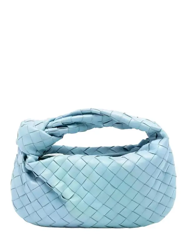 Bottega Veneta Mini Nappa Intrecciato Jodie Hobo Bag - Blue