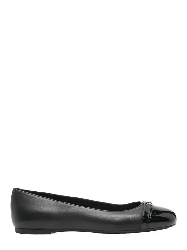 Michael Kors Leather Ballet Flats - Black