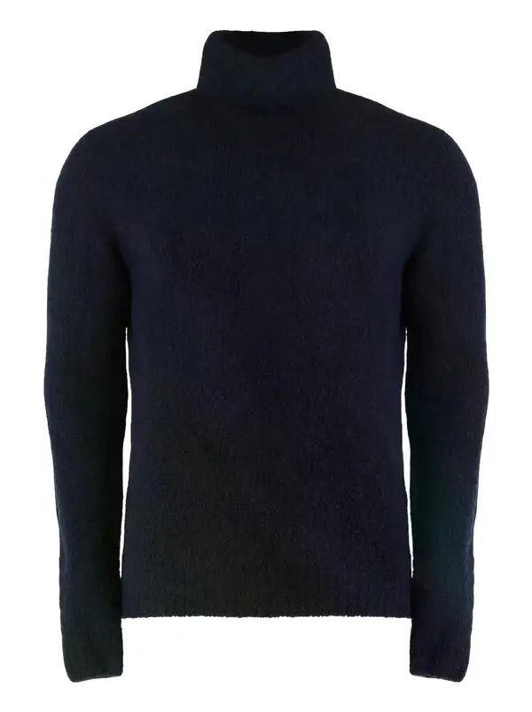 MOORER Turtleneck Sweater - Blue