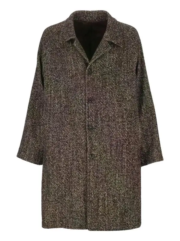 L.B.M. 1911 Herringbone Coat - Brown