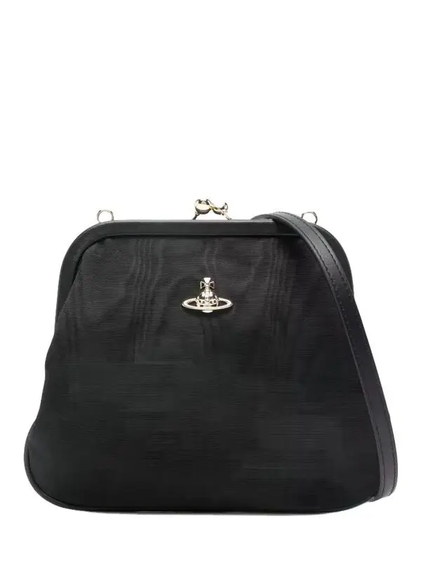 VIVIENNE WESTWOOD Orb-detail Clutch - Black