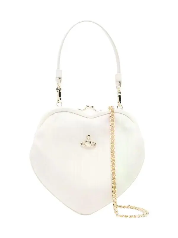VIVIENNE WESTWOOD Belle Heart Mini Bag - White