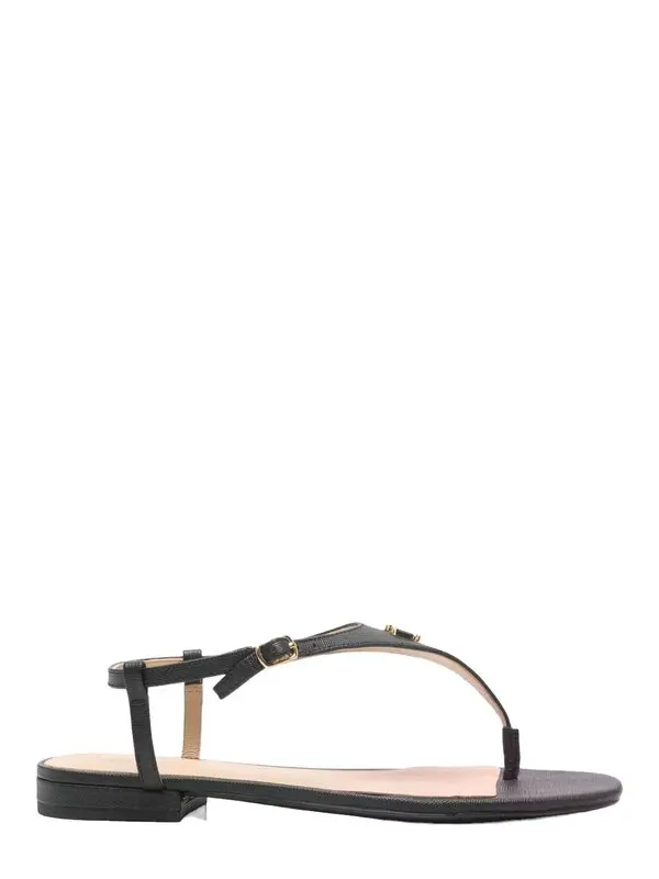 Ralph Lauren Thong Strap Sandals - Black