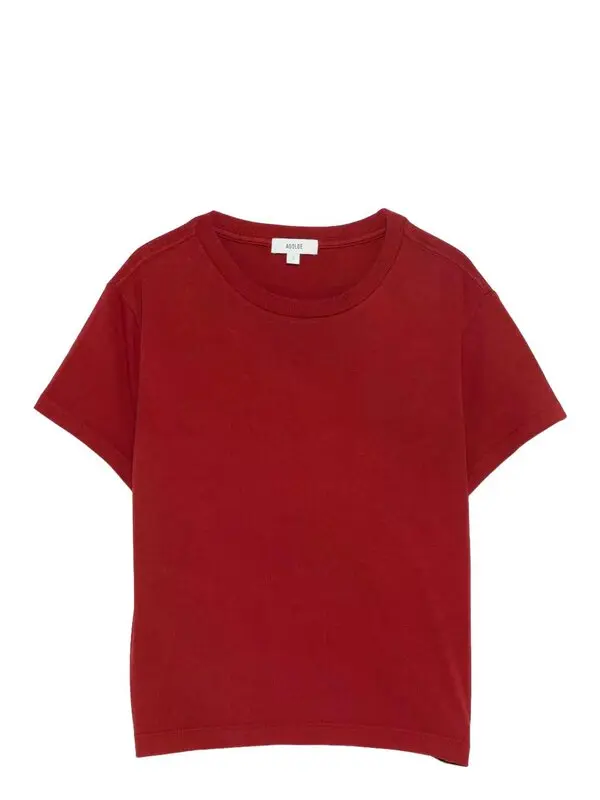 AGOLDE Adine Crew-neck T-shirt - Red