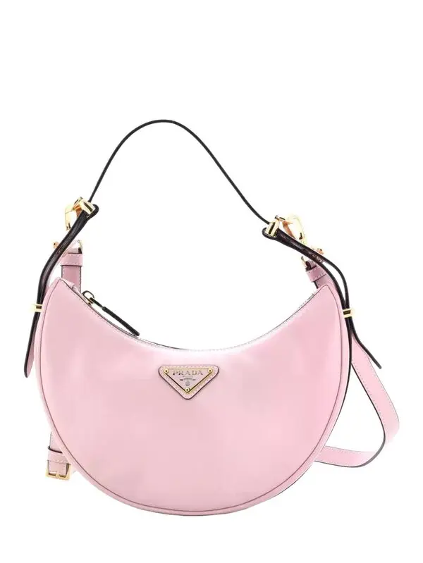 Prada Arque Half Moon Small Hobo Bag - Pink