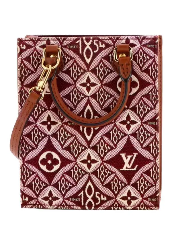 LOUIS VUITTON Petit Sac Plat Bag Limited Edition Since 1854 Monogram Jacquard - Brown