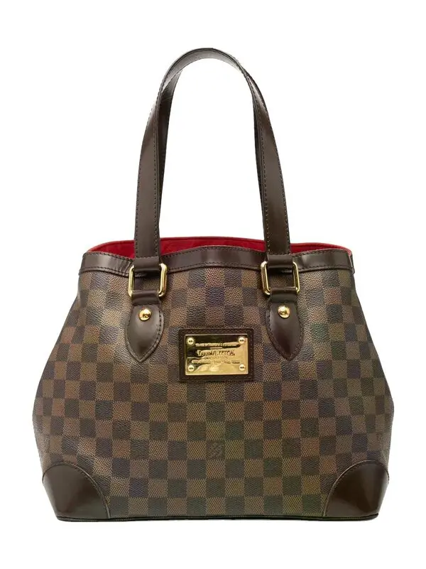 LOUIS VUITTON 2008 Damier Ebene Hampstead Pm Tote - Brown