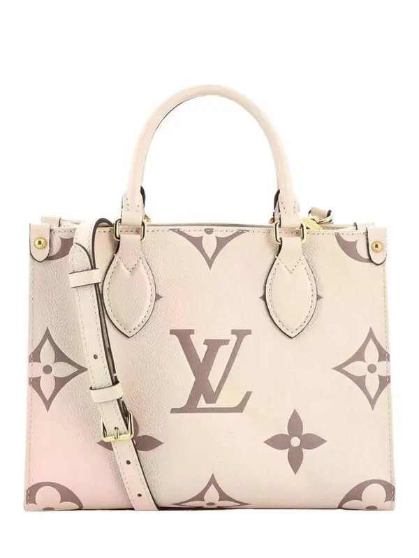 LOUIS VUITTON Onthego Bicolor Monogram Empreinte Giant Pm Tote Bag - Neutrals