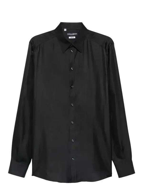 Dolce & Gabbana Buttoned Long-sleeve Shirt - Black