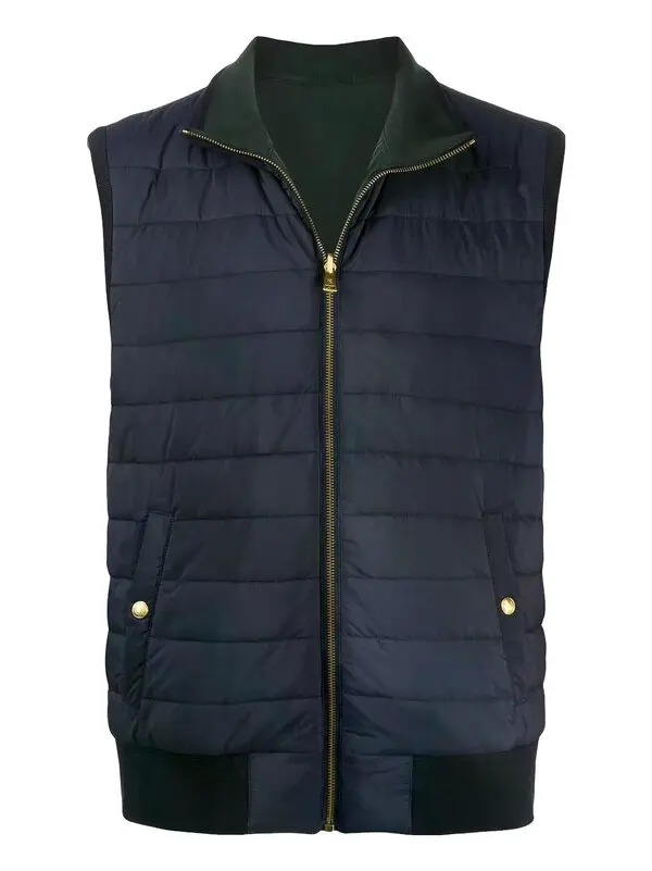 Ralph Lauren Purple Label Padded Waistcoat Jacket - Blue