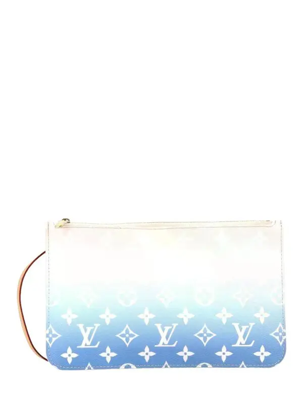 LOUIS VUITTON Neverfull Pochette The Pool Monogram Giant Large Pouch - Blue