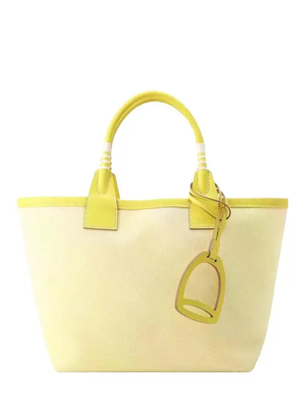Hermès 2023 Toile Sac Steeple 25 Handbag - Yellow