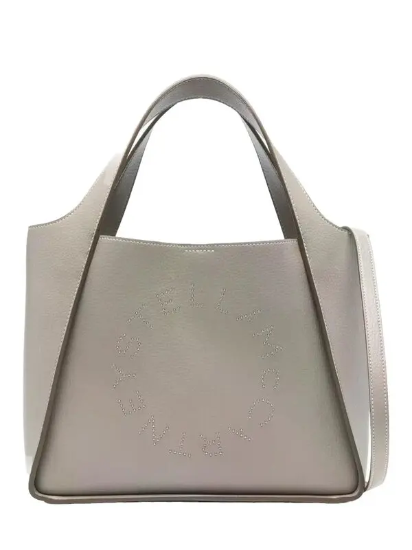 Stella McCartney Studded-logo Tote Bag - Grey