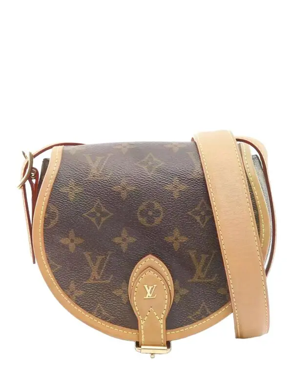 LOUIS VUITTON 2019 Monogram Tambourin Crossbody Bag - Brown