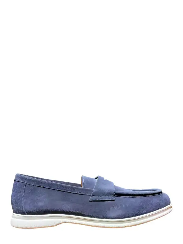 CALCE Suede Loafers - Blue