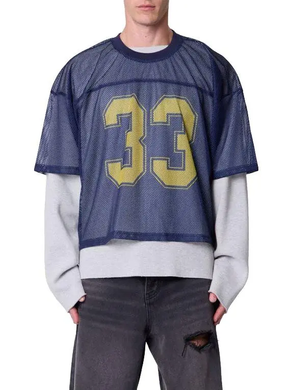 Mnml Football Mesh Jersey - Navy