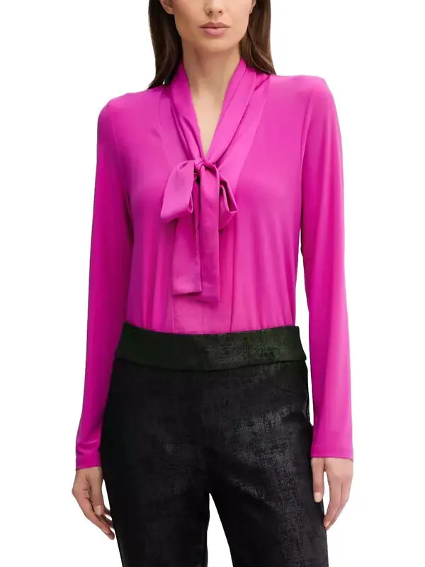 Joseph Ribkoff Bow Blouse - Pink