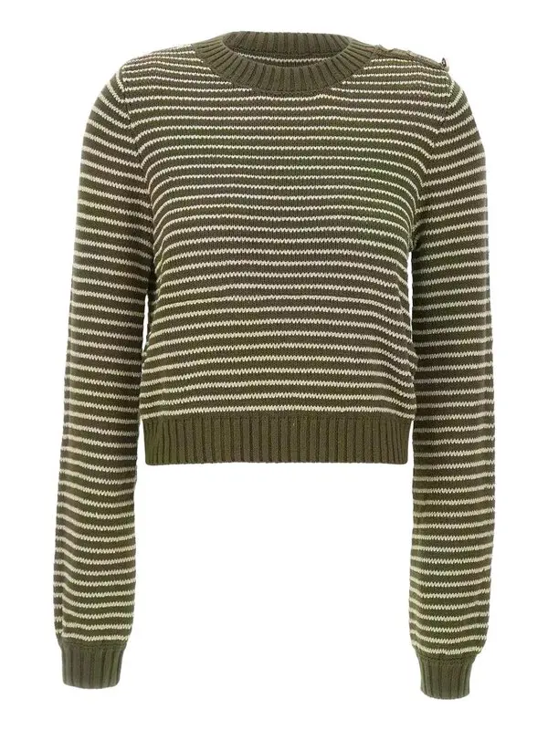 Liu Jo Striped Pattern Sweater - Green
