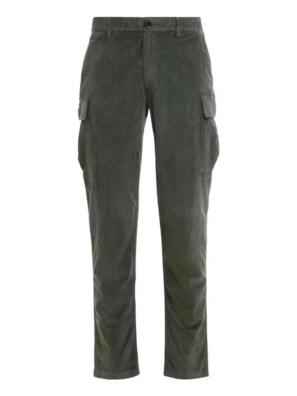 MOORER Corduroy Cargo Pants - Green