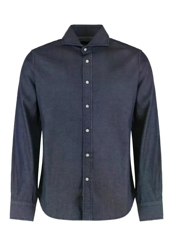 MOORER Buttoned Shirt - Blue
