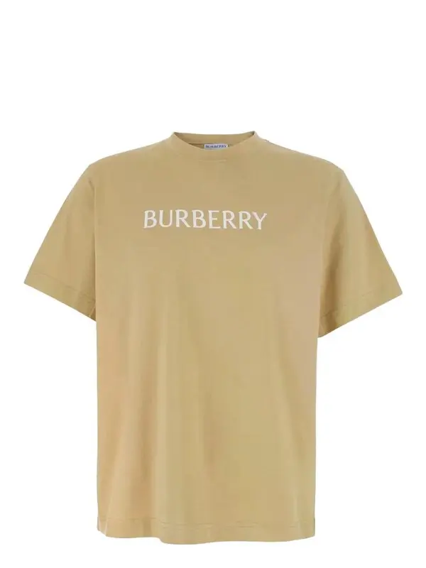 Burberry Logo T-shirt - Neutrals
