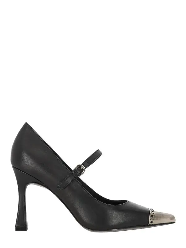 BRUNO PREMI Cap-toe Strap Pumps - Black
