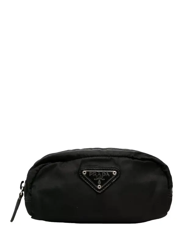 Prada 2000-2013 Mini Tessuto Pouch - Black