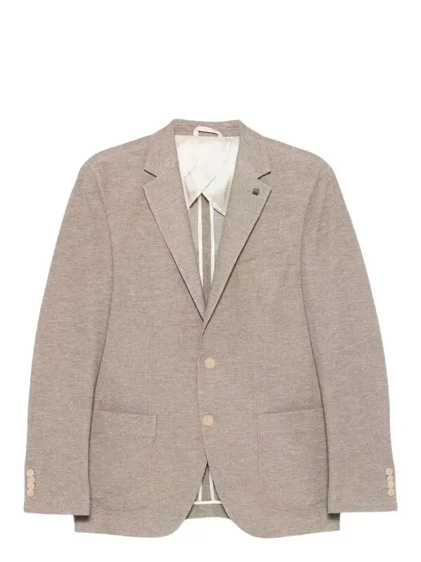 Karl Lagerfeld Smart Buttoned Blazer - Brown