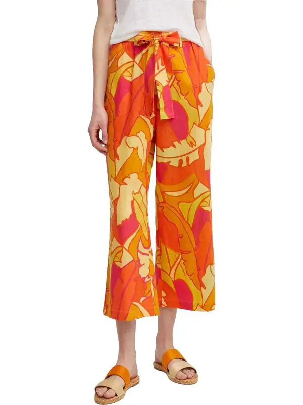 Joseph Ribkoff Floral-pattern Trousers - Orange