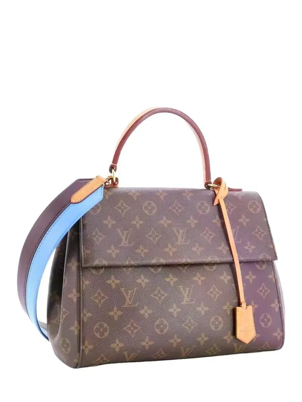 LOUIS VUITTON Cluny Top Handle Mm Shoulder Bag Monogram Canvas - Brown