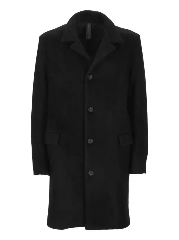 HOSIO Buttoned Coat - Black