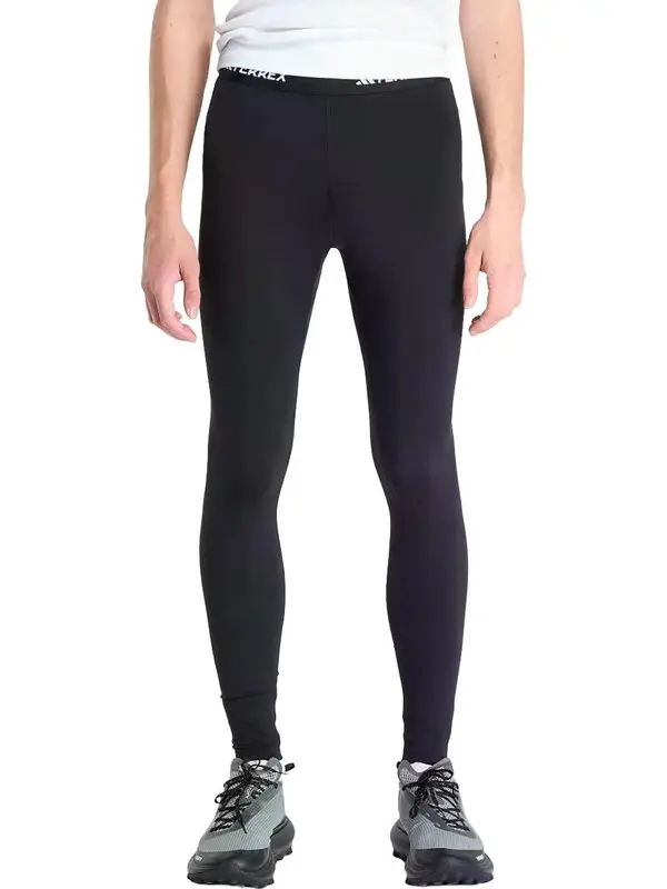 Adidas Logo-waistband Base Layer Leggings - Black