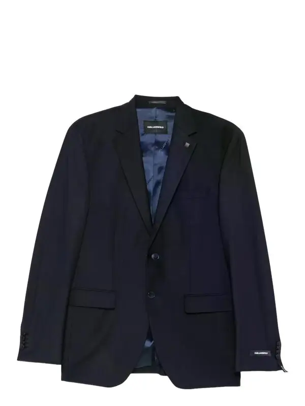 Karl Lagerfeld Clever Flap-pocket Blazer - Blue